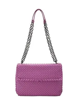 Bottega Veneta Intrecciato Olimpia Shoulder Bag - Purple