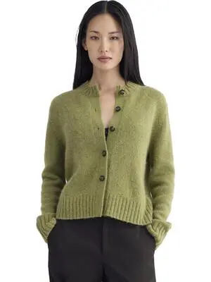 Everlane Crew Cardigan Moss