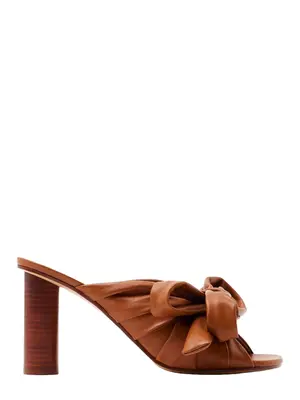 JW Anderson JW Anderson Bow-Detailed Heeled Mules Brown