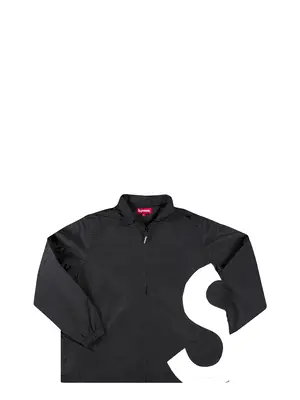 Supreme Logo Track Jacket - Black
