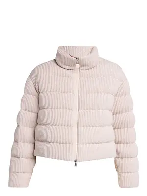 Moncler Moncler Thoiry Sparkly Down Puffer Jacket Light Pink