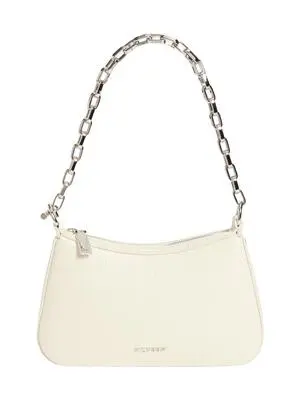 Alexander McQueen McQueen Mini T-Bar Handbag Cream/ Silver