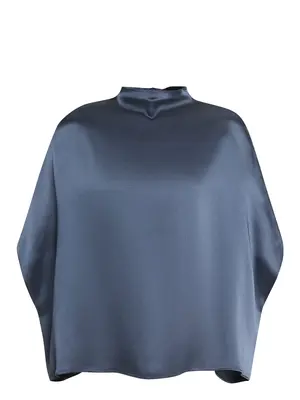 Lapointe Mock-neck Cape T-shirt - Marine