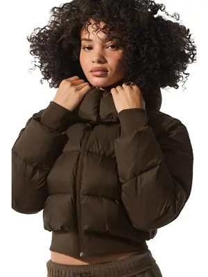 Alo Yoga Foxy Puffer Jacket - Espresso