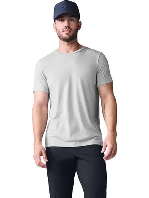 Alo Yoga Triumph T-shirt - Athletic Heather Grey