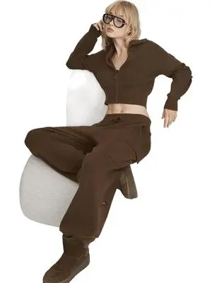 ALO ALO Scholar Knit High-Waist Cargo Pants