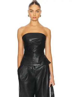 CAMILA COELHO Diem Top - Black
