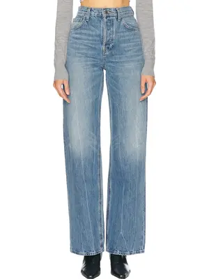 GRLFRND Brooklyn High Rise Straight Jeans - Breckenridge