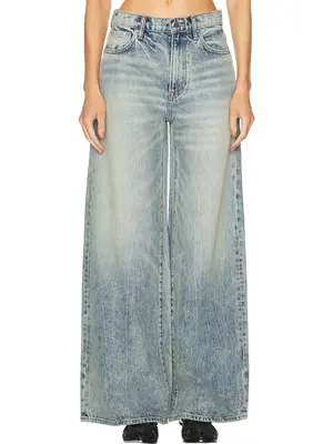 GRLFRND Luna Mid-rise Baggy Jeans - Whistler