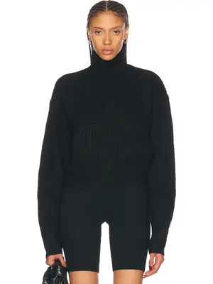 Fear Of God Cropped Turtleneck Sweater - Black