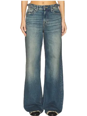 Good American Good American Good Ease Adjustable Tabs Jeans Blue