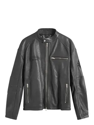 REPRESENT X Belstaff Leather Race Jacket - Black