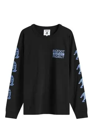 NANGA X Tacoma Fuji Records Logo Long Sleeve T-shirt - Black