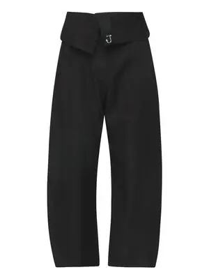 JW Anderson Fold-over Trousers - Black