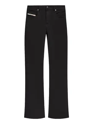 DIESEL Mid-rise Straight Leg Jeans - Black