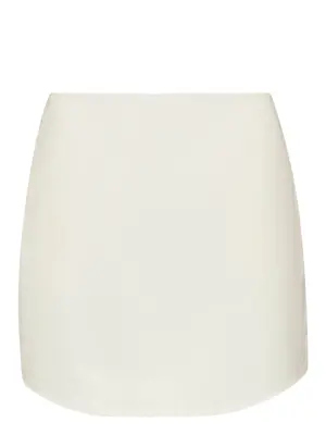 JW Anderson Curved Hem Mini Skirt - White