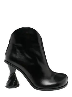 JW Anderson 100mm Twisted-heel Boots - Black