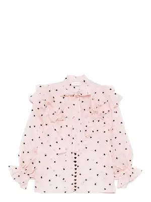 Zimmermann Crush Blouse - Pink