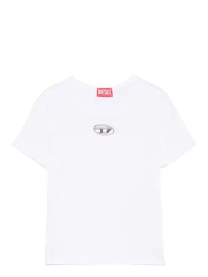 DIESEL T-uncutie-long-od T-shirt - White
