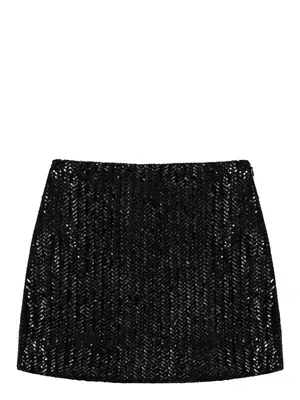 ANINE BING Tierra Mini Skirt - Black