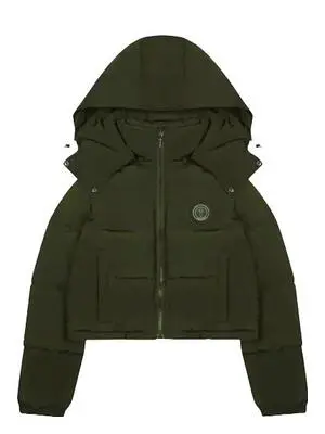 Trapstar Irongate Detachable Hooded Puffer Jacket - Olive