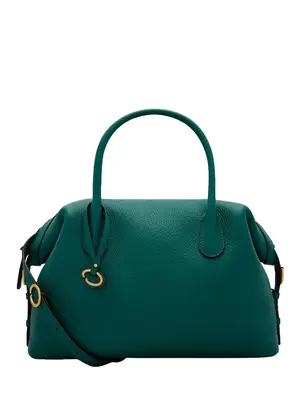 Oscar De La Renta Leather Duffle Bag - Natural