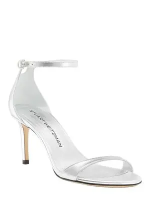 STUART WEITZMAN Nudist Ii 75 Sandals - Silver