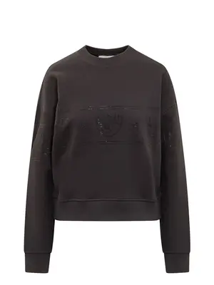 CHIARA FERRAGNI Logomania Sweatshirt - Black