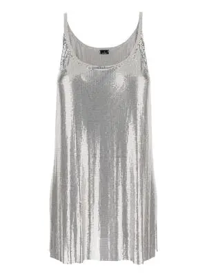 Rabanne Rabanne Metallic Chainmail Top Grey