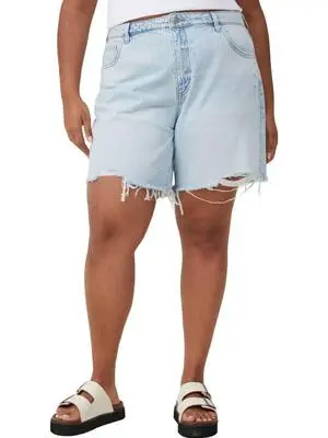 COTTON ON Cotton On Relaxed Denim Shorts Air Blue Rip