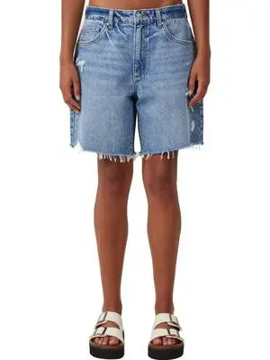 COTTON ON Cotton On Relaxed Denim Shorts Blue Haze Rip