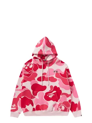 A BATHING APE X Bayc Camo Pullover Hoodie - Pink