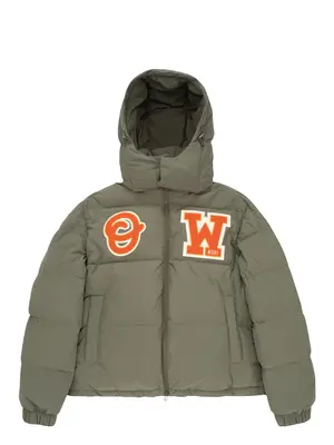 Off-White Ow Patch Puffer - Green