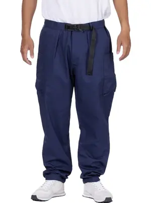 VAST Belted Twill Cargo Pants - Navy