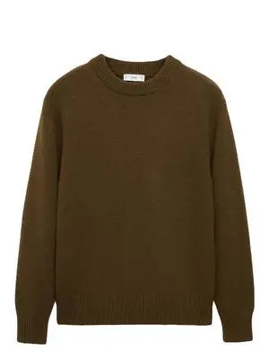 Mango Crewneck Sweater - Olive Green