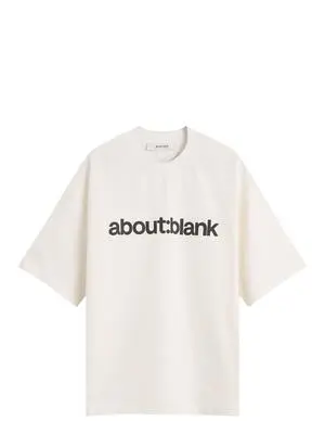 ABOUT:BLANK Block T-shirt - Oat/black