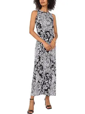 Vince Camuto Sleeveless A-line Maxi Dress - Rich Black