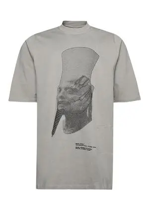 Rick Owens Ron Jumbo Tee 'pearl/black - White