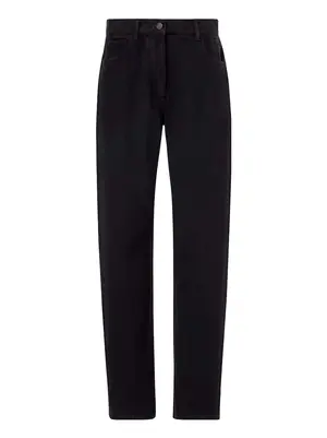 THE ROW Bercy Straight Jeans - Black