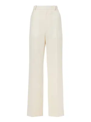 Wardrobe.NYC Low-rise Wool Pants - White