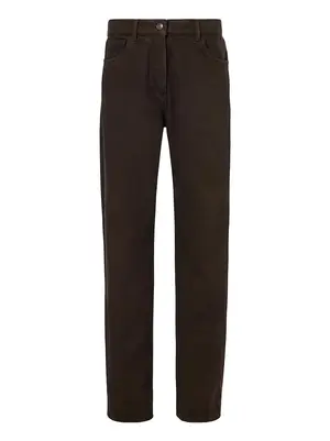 THE ROW Bercy Straight Jeans - Brown