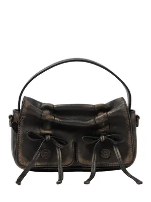 ACNE STUDIOS Acne Studios Micro Bow-Detail Leather Shoulder Bag