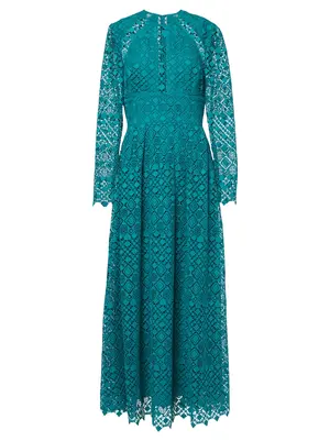 Elie Saab Macramé Gown - Blue
