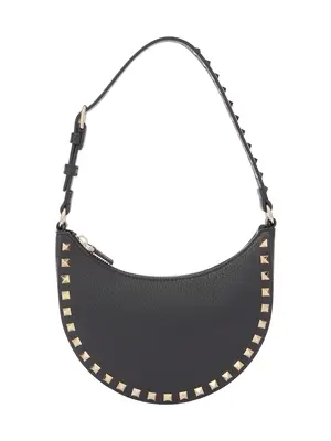 Valentino Garavani Rockstud Mini Leather Tote - Black