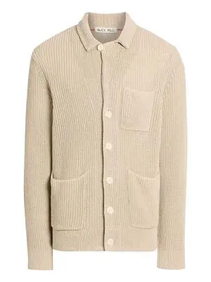 ALEX MILL Mitchell Linen And Cotton-blend Cardigan - Beige