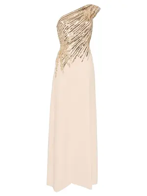 SAIID KOBEISY One-shoulder Gown - Neutrals
