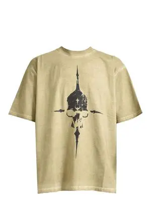 THUG CLUB Peace T-shirt - Yellow