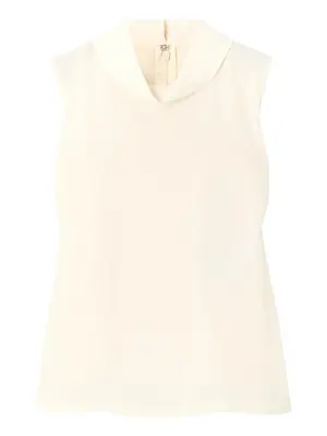 Valentino Garavani Silk-georgette Blouse - Ivory