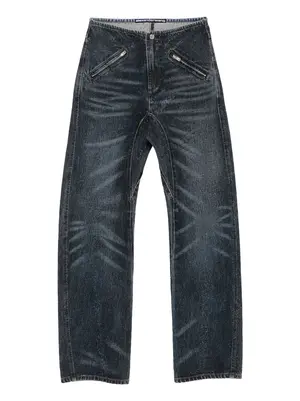Alexander Wang Rhinestone-embellished Jeans - Blue