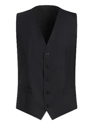 Dolce & Gabbana Tailored Vest In Virgin Wool Blend - Blue